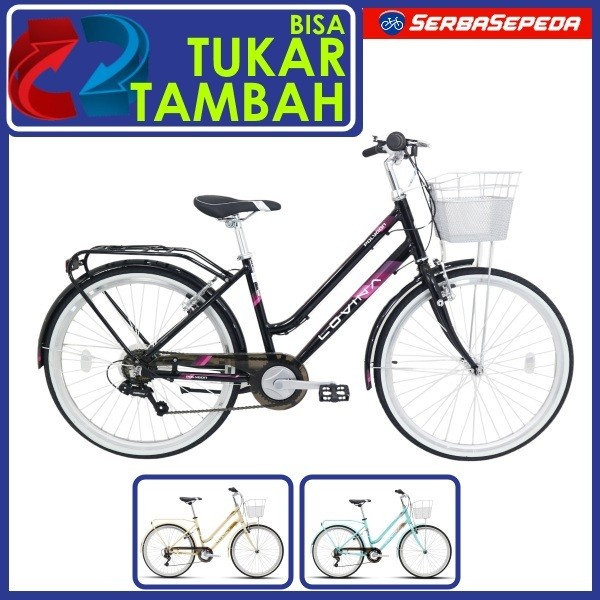 Jual Sepeda Polygon Lovina 26 Keranjang Alloy 7 Speed | Shopee Indonesia
