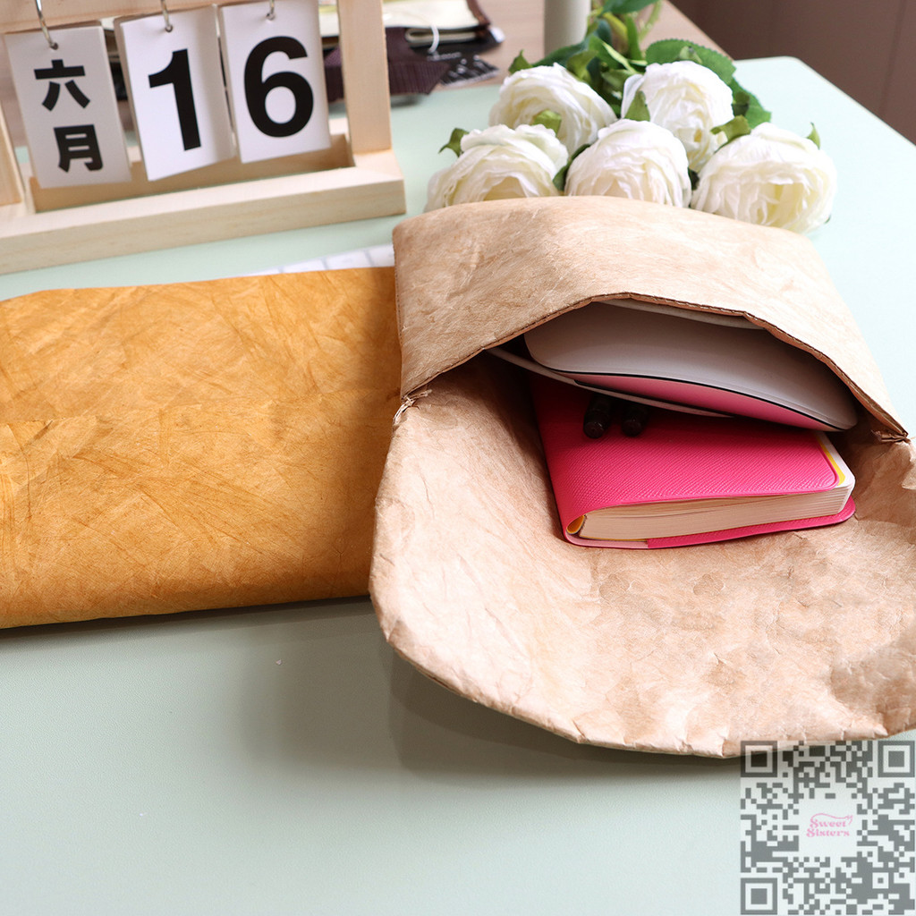 Jual DuPont Paper Waterproof Shockproof Storage Bag Magnetic Tas Journal Stiker Minimalist ...