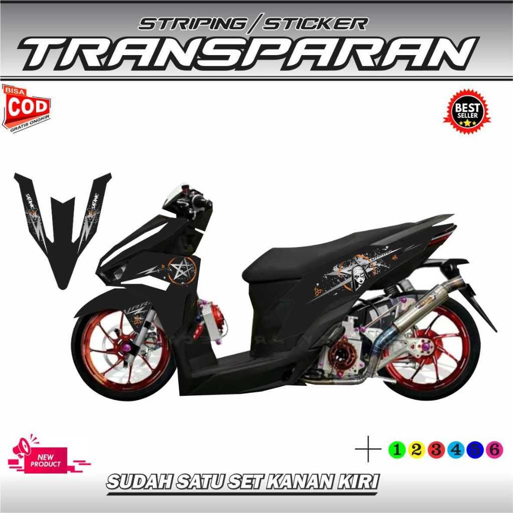 Jual Striping Bening Transparan Uv Simple Vario Gen 2 125/150 Lady ...