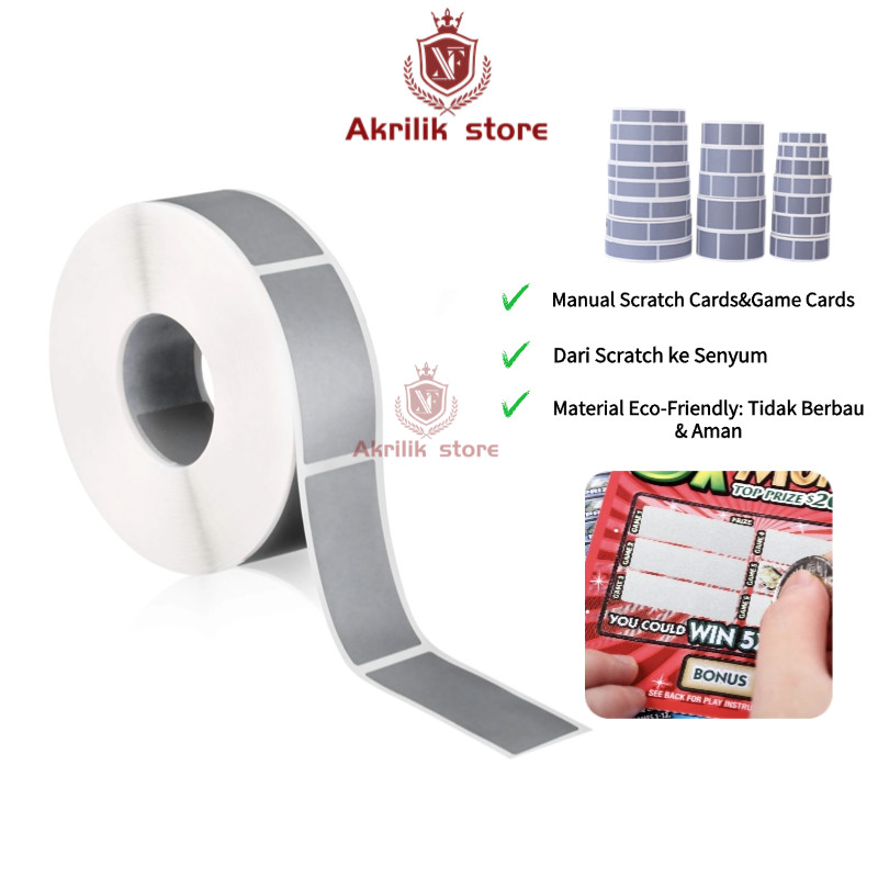 Jual Ultralit 1000 Pcs Scratch Sticker Label 6 x 22 mm/30mm/36mm ...