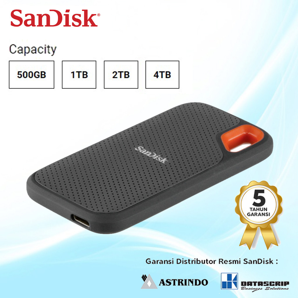 Jual SSD External 500GB | 1TB | 2TB | 4TB SanDisk Extreme up to ...