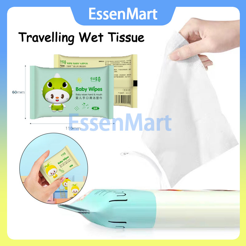 Jual Tisu Basah Mini Kemasan Lucu 8 Sheets / Karakter Lucu Tisu Basah ...