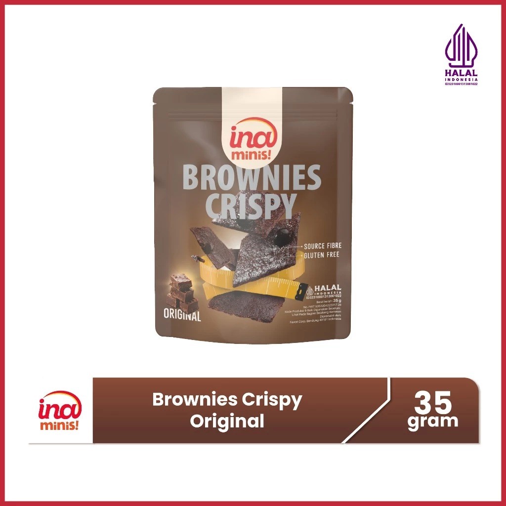 Jual Ina Minis Brownies Crispy 35g – Camilan Renyah Rasa Berry untuk ...