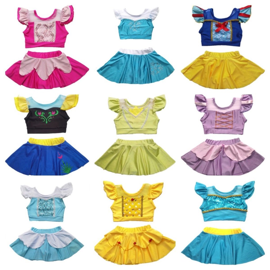 Jual Baju renang bikini Swimsuit Princess anak rapunzel cinderella ...