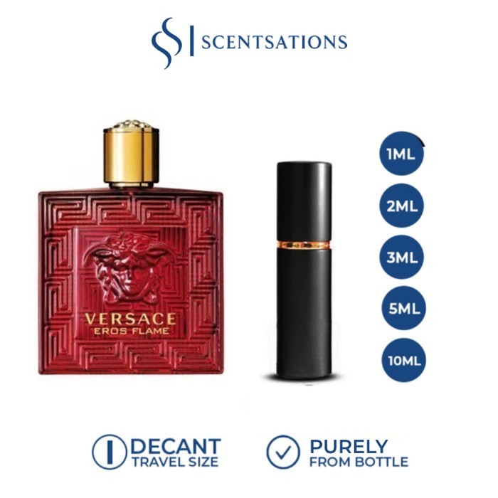 Jual DECANT Versace Eros Flame EDP For Men 3ml 5ml 10ml Original | Shopee Indonesia