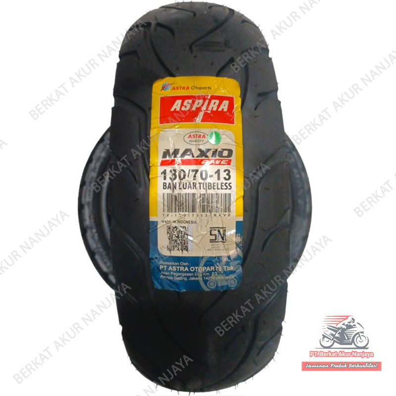 Jual Ban Aspira Maxio Rave 130 70 13 Ban Belakang Nmax Rave Tubeless ...