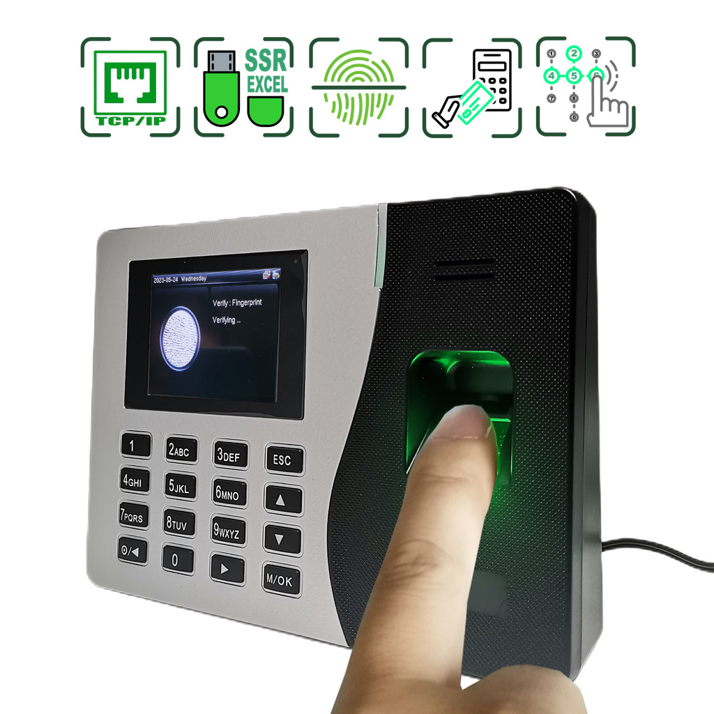 Jual ZKTime 5.0 Tcp/Ip Fingerprint Time and Attendance System Smart ...
