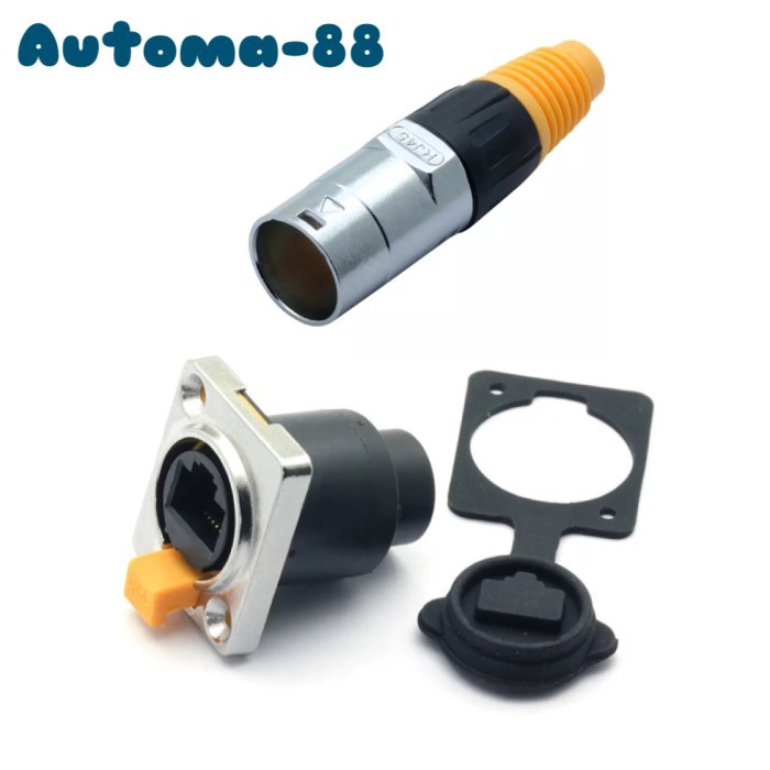 Jual FC99 Connector RJ45 Adapter Panel Mount Outdoor Waterproof Anti ...