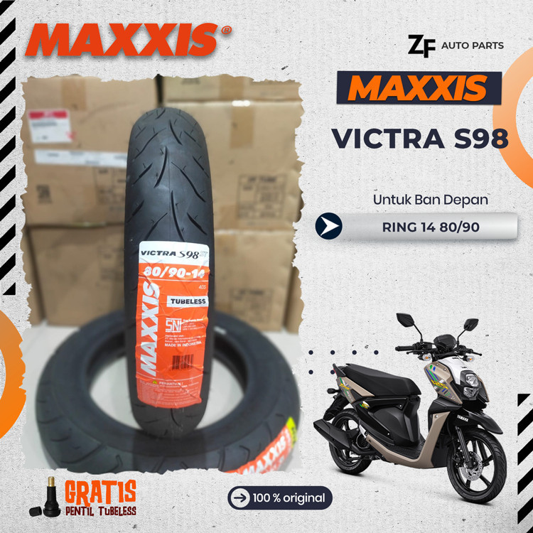 Jual BAN MOTOR MATIC MAXXIS VICTRA Ring 14 TUBELESS DEPAN BELAKANG ...