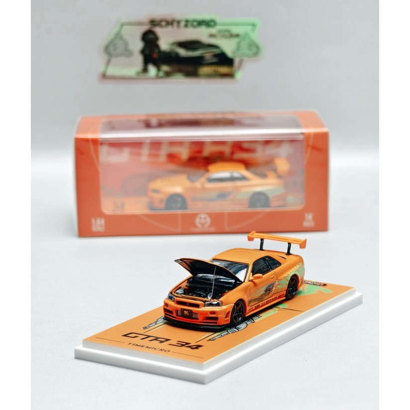 Jual Time Micro Nissan GT-R V-Spec II R34 Brian's Paul Walker Fast And ...