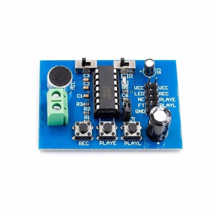 Jual AMD99 ISD1820 V2 Sound Voice Recording Recorder Playback Module ...