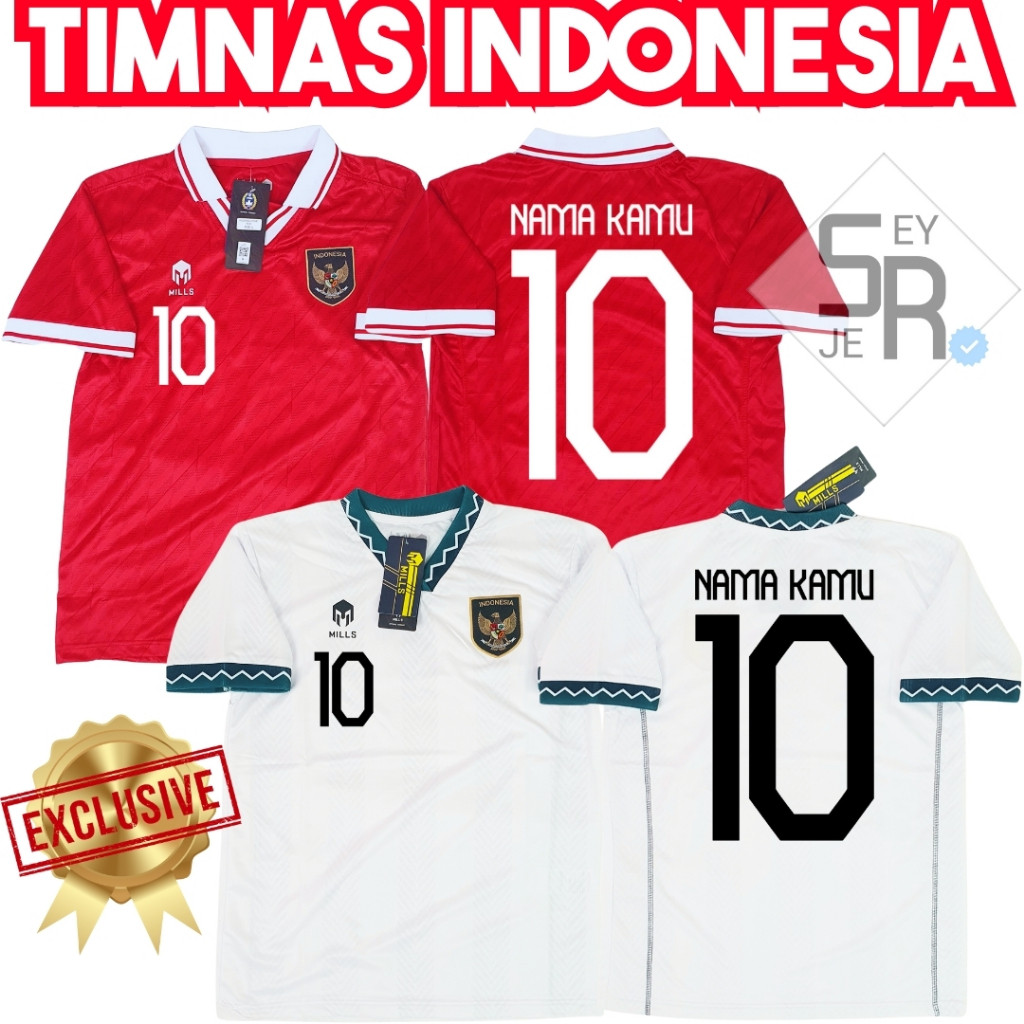 Jual Jersey Timnas Indonesia Mills Home Away 3rd Third Merah Putih ...