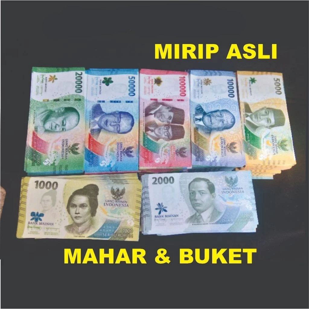 Jual UANG MAINAN DUIT MAINAN MAHAR & BUKET SOVENIR UNIK | Shopee Indonesia