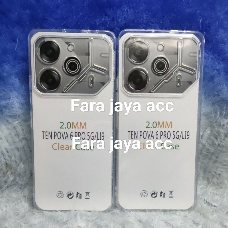 Jual Soft Case Original Space Transparan TECNO POVA 6 Pro 5G/LI9 Silikon 2.0MM+Protec Camera ...