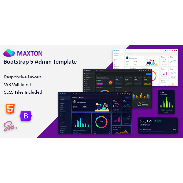 Jual Bootstrap 5 - Maxton v1.0 Premium Admin Dashboard HTML Template | Shopee Indonesia