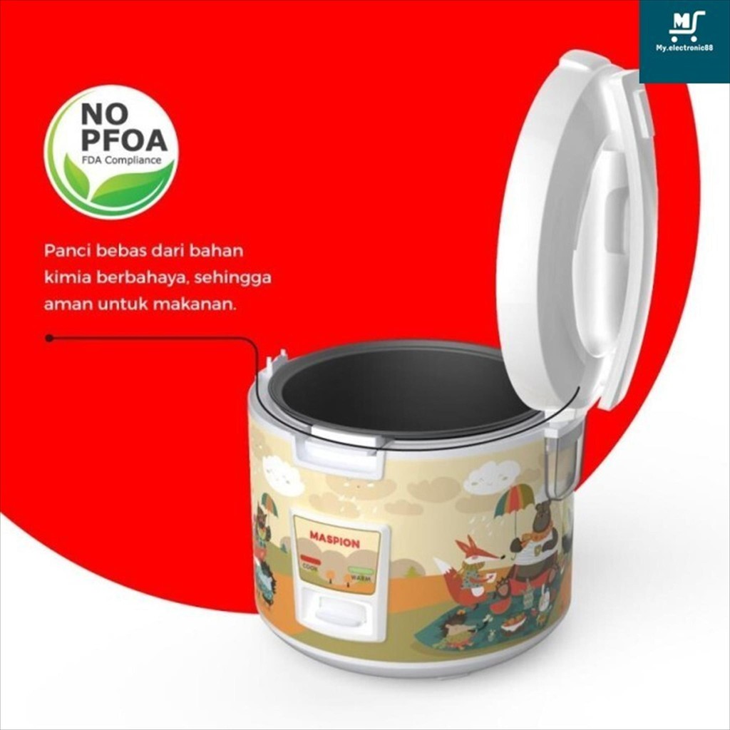 Jual RICE COOKER MASPION 1.8L(MRJ-1892N) | Shopee Indonesia