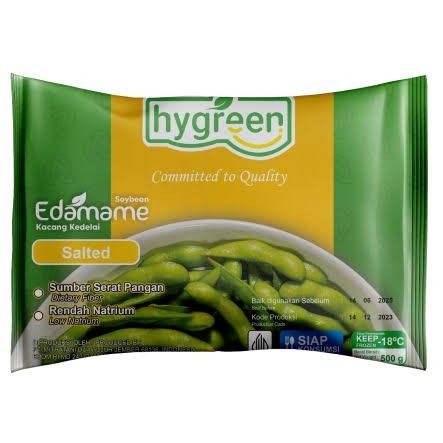 Jual Hygreen Soybean Edamame Frozen Salted Gurih 500gr | Hy Green ...