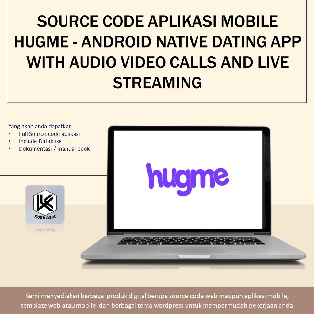 Jual SOURCE CODE APLIKASI MOBILE HUGME - ANDROID NATIVE DATING APP WITH AUDIO VIDEO CALLS AND ...