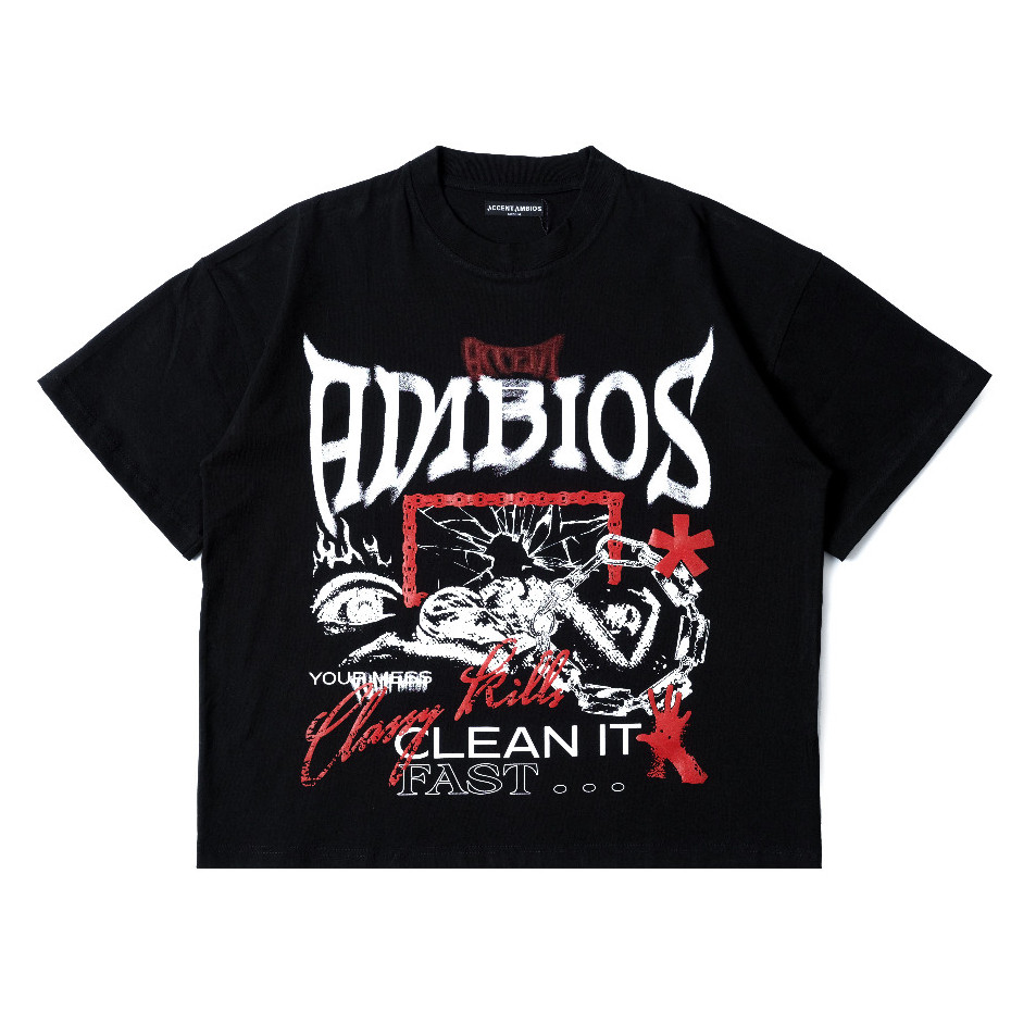 Jual AccentAmbios - 16s Boxy Tshirt Heavyweight 225gsm Clean It Fast ...