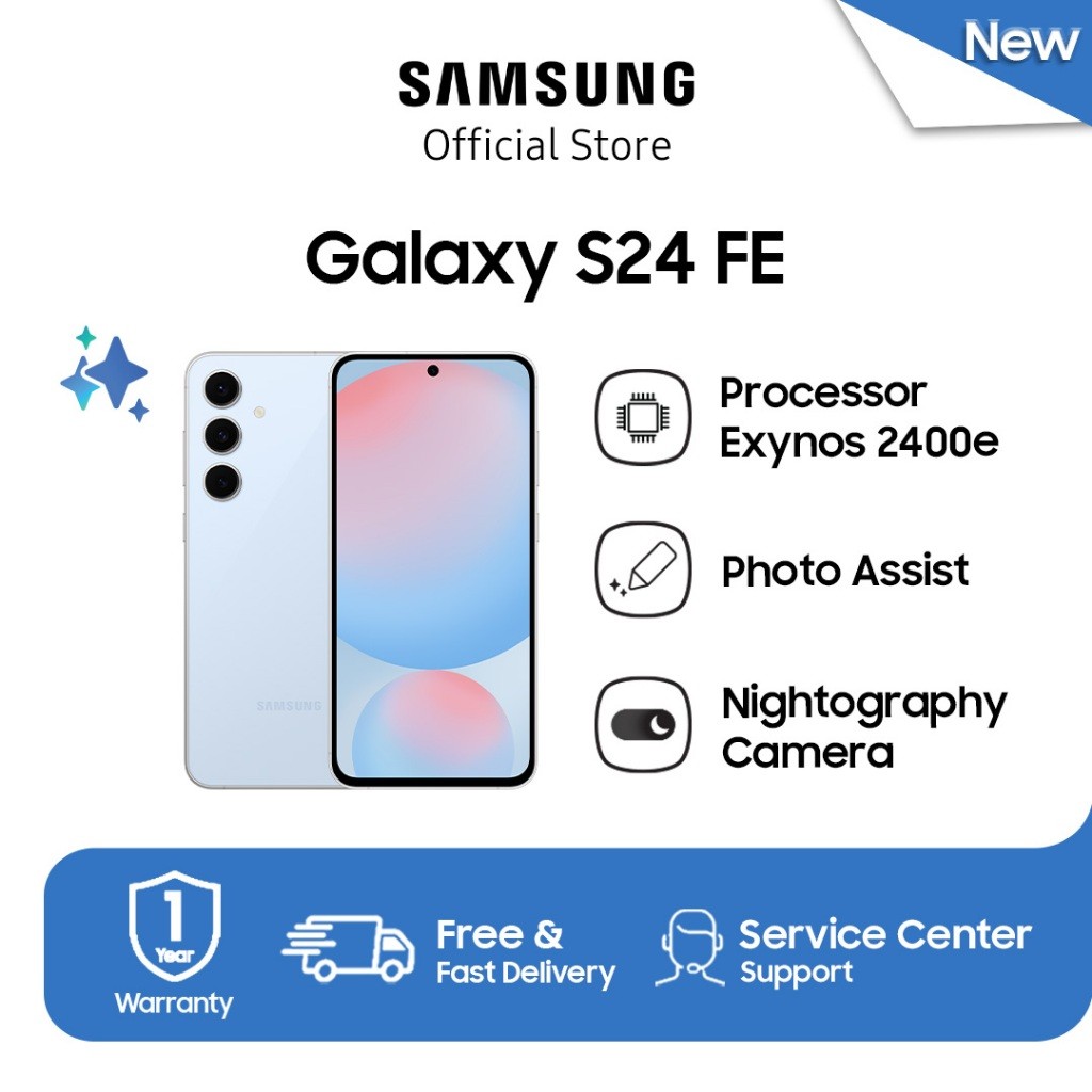 Jual Samsung Galaxy S24 FE 8/128GB - Blue, Smartphone AI, Handphone AI ...