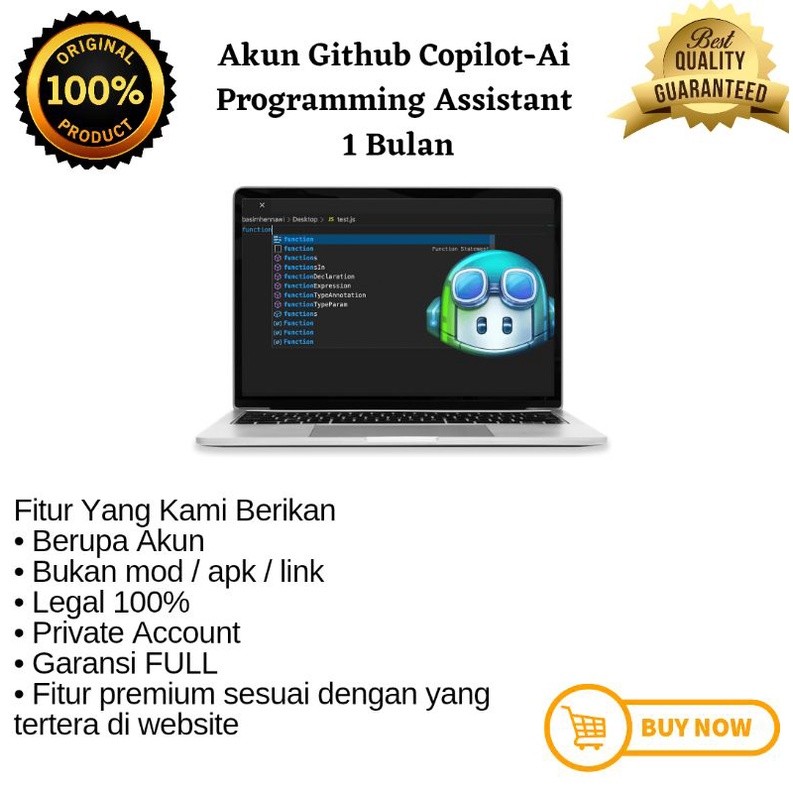 Jual Akun Github Copilot-Ai Programming Assistant 1 Bulan | Shopee Indonesia
