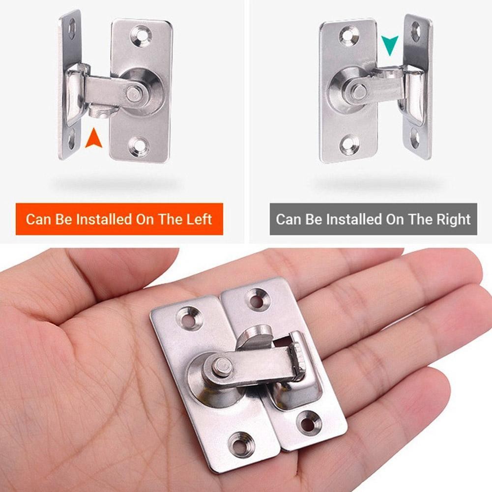 Jual Door Lock Guard Latch Bolt 90 Degree Stainless Steel Toggle Latch ...