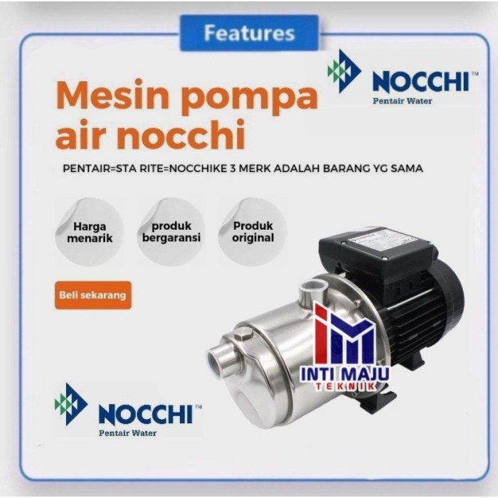 Jual POMPA AIR NOCCHI MULTI EVO 8 40M MESIN POMPA AIR PENTAIR MULTIEVO | Shopee Indonesia