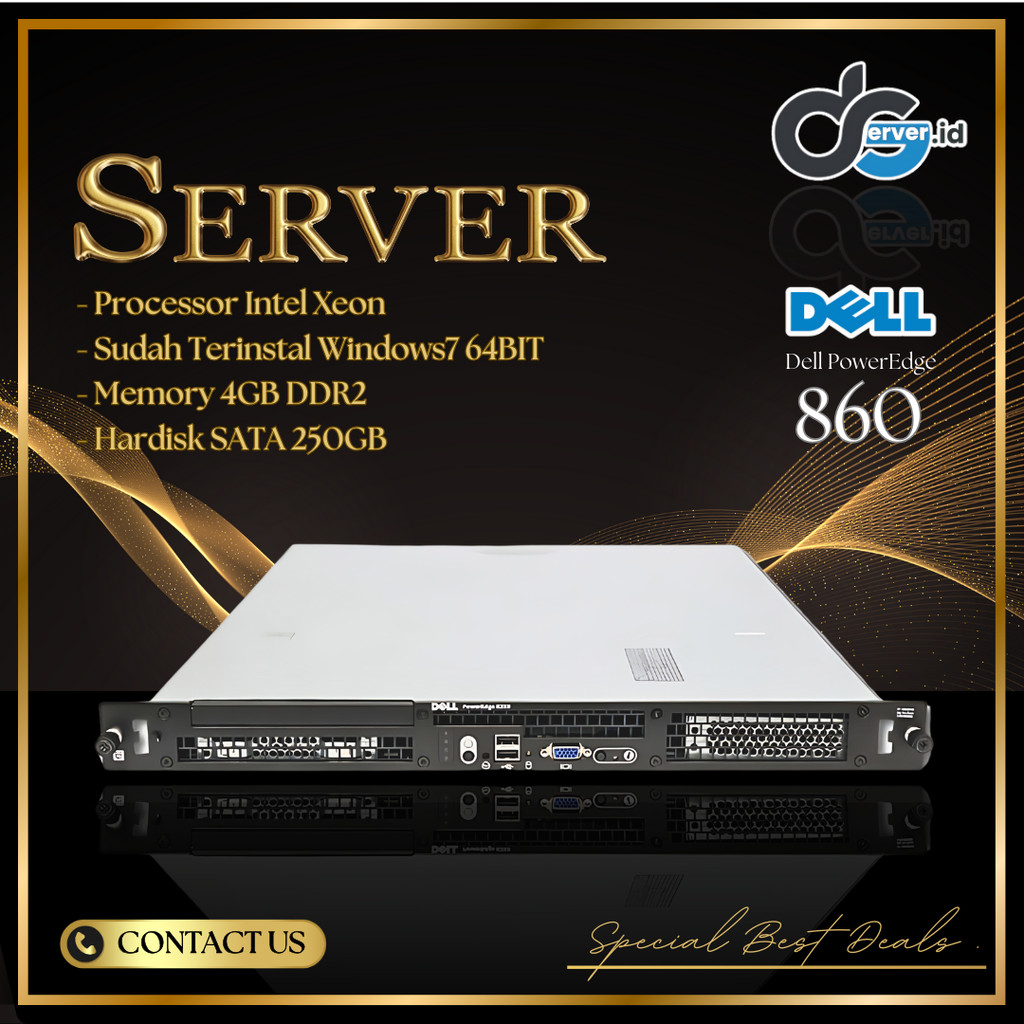 Jual Server rackmount 1u DELL Poweredge 860 | Shopee Indonesia