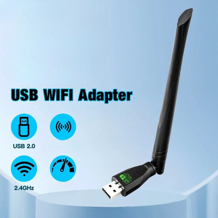 Jual USB WiFi Bluetooth Adapter With Antenna 150 MBps Network Card ...