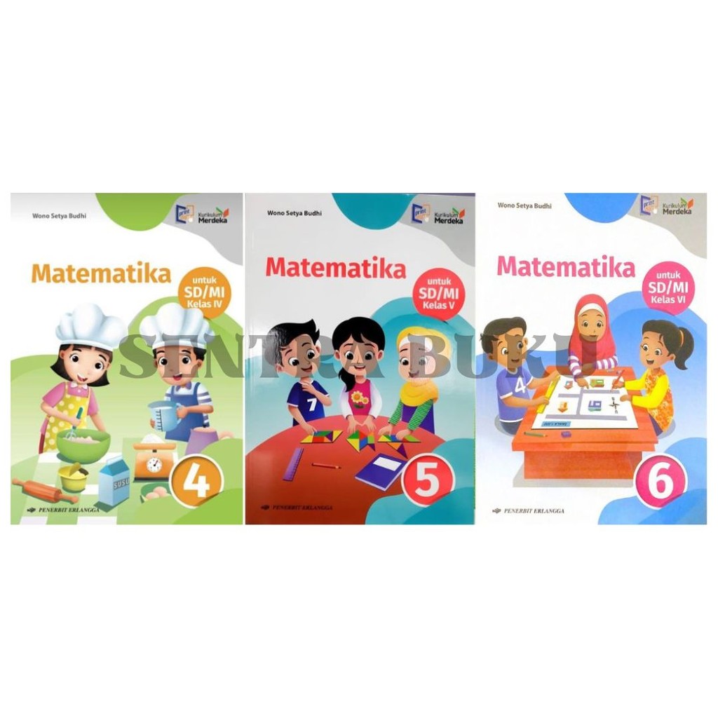 Jual Matematika Sd MI Kelas 1 2 3 4 5 6 Penerbit Erlangga Edisi Kurikulum Merdeka | Shopee Indonesia