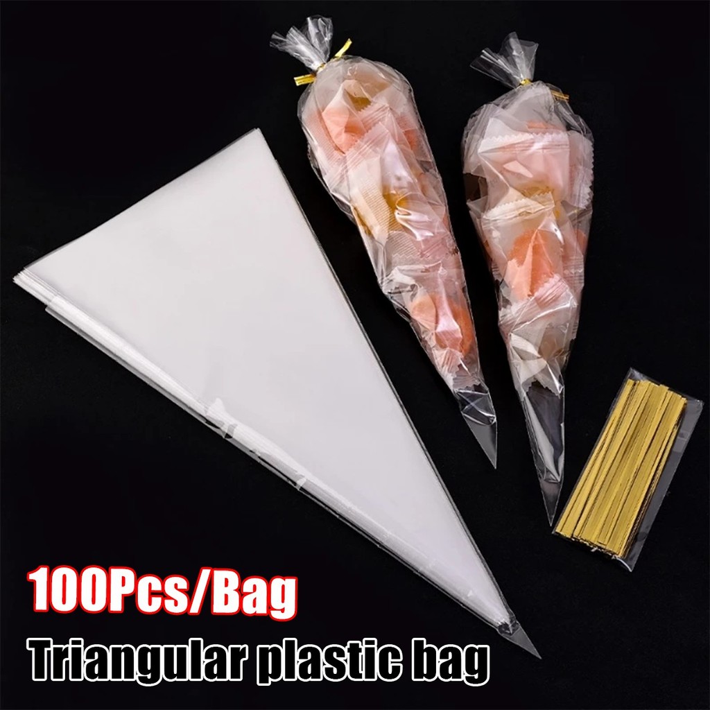 Jual Plastik Segitiga Contong Isi 50 / Plastik Contong / Kemasan Snack ...