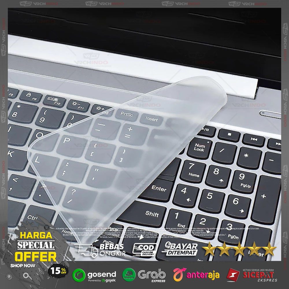 Jual Cover Universal Keyboard Protector 15 Inch - Pelindung Keyboard ...