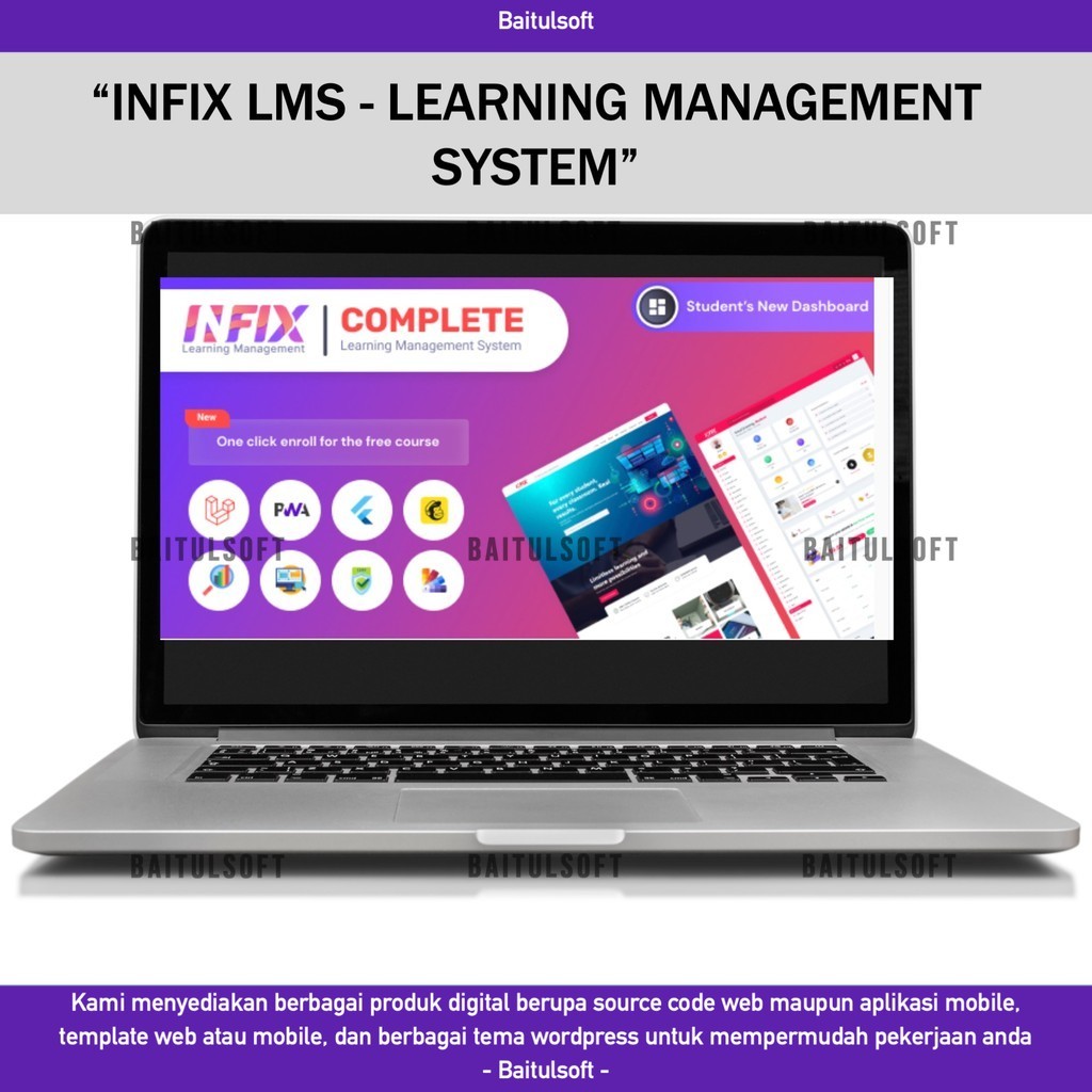 Jual SOURCE CODE APLIKASI WEB INFIX LMS - LEARNING MANAGEMENT SYSTEM D119 BAITULSOFT | Shopee ...