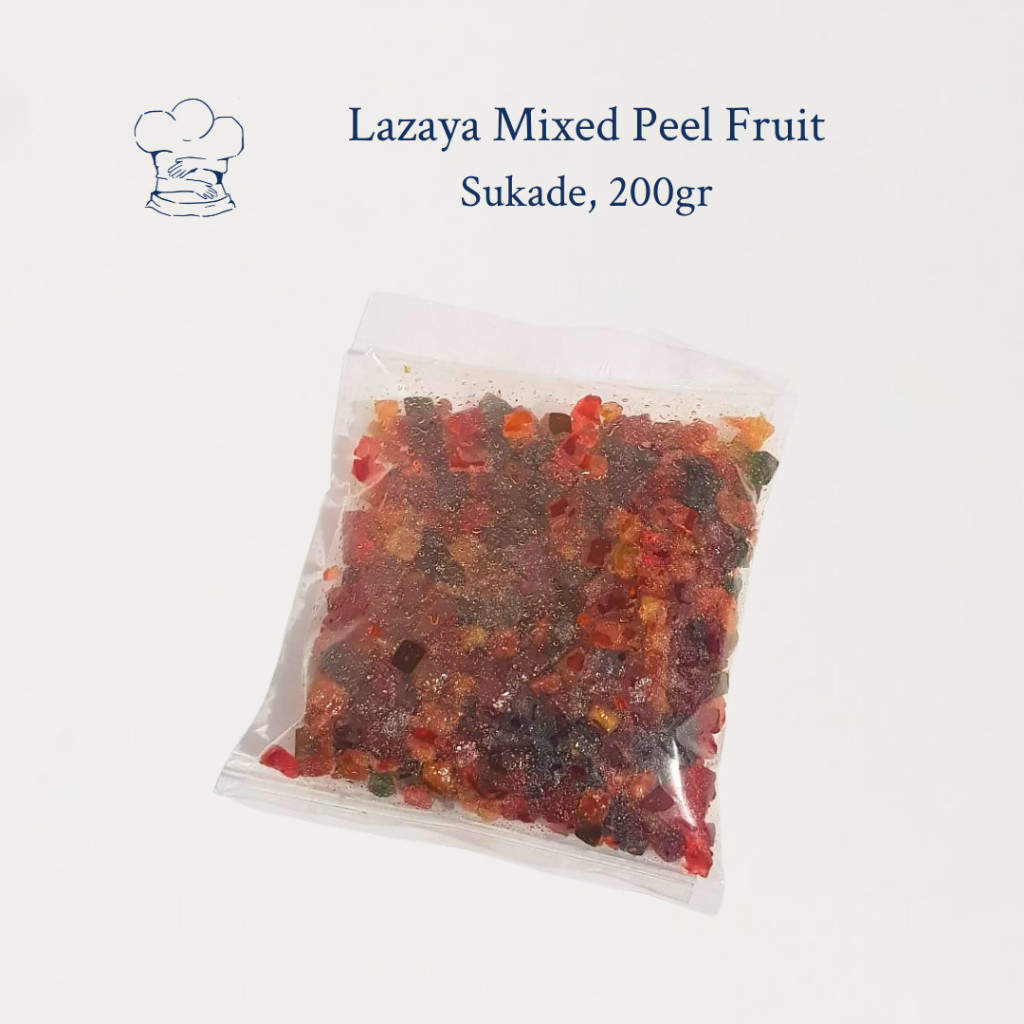 Jual Lazaya Mixed Peel / Sukade 200gr – Campuran Buah Kering untuk Kue ...