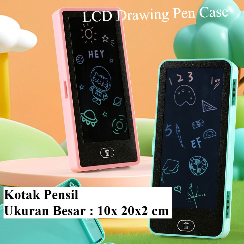 Jual Kotak Pensil dengan LCD Papan Tulis Gratis Pen Ukuran Jumbo/Kotak ...
