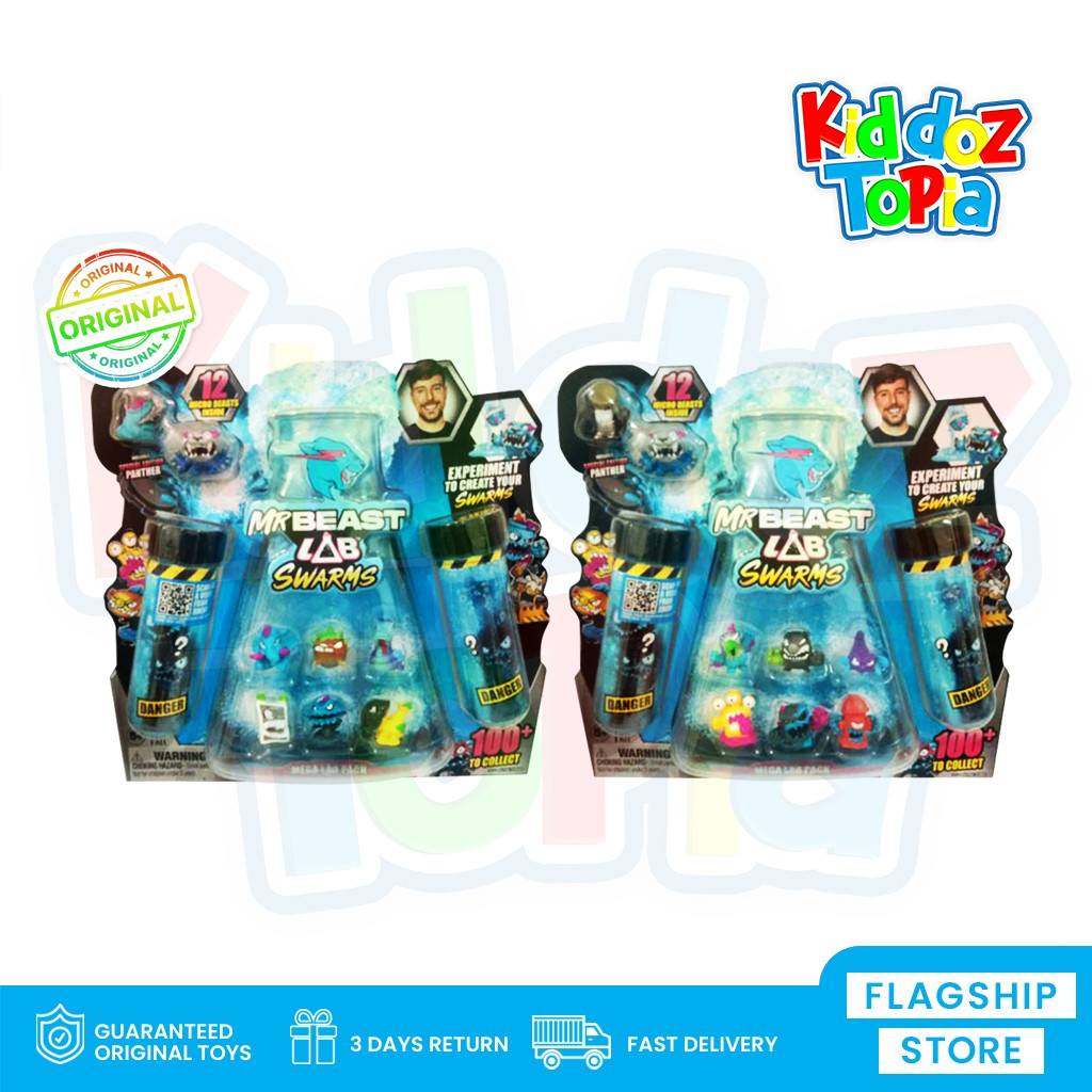 Jual MrBeast MR BEAST Lab BEASTLAB Swarms Mega Lab 12 PACK Asst 24711 GLC | Shopee Indonesia