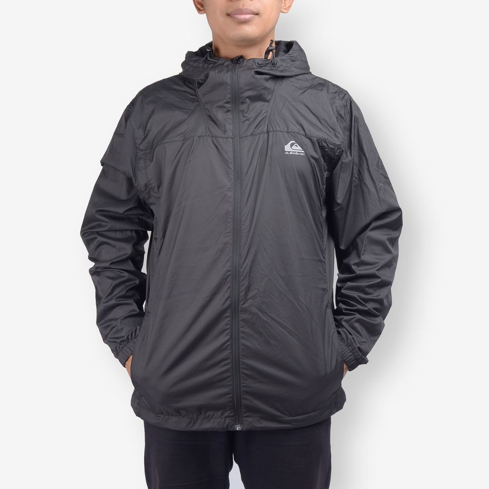 Jual Jaim Jaket QS Men's Over cast Hooded Windbreaker Jacket | Shopee ...