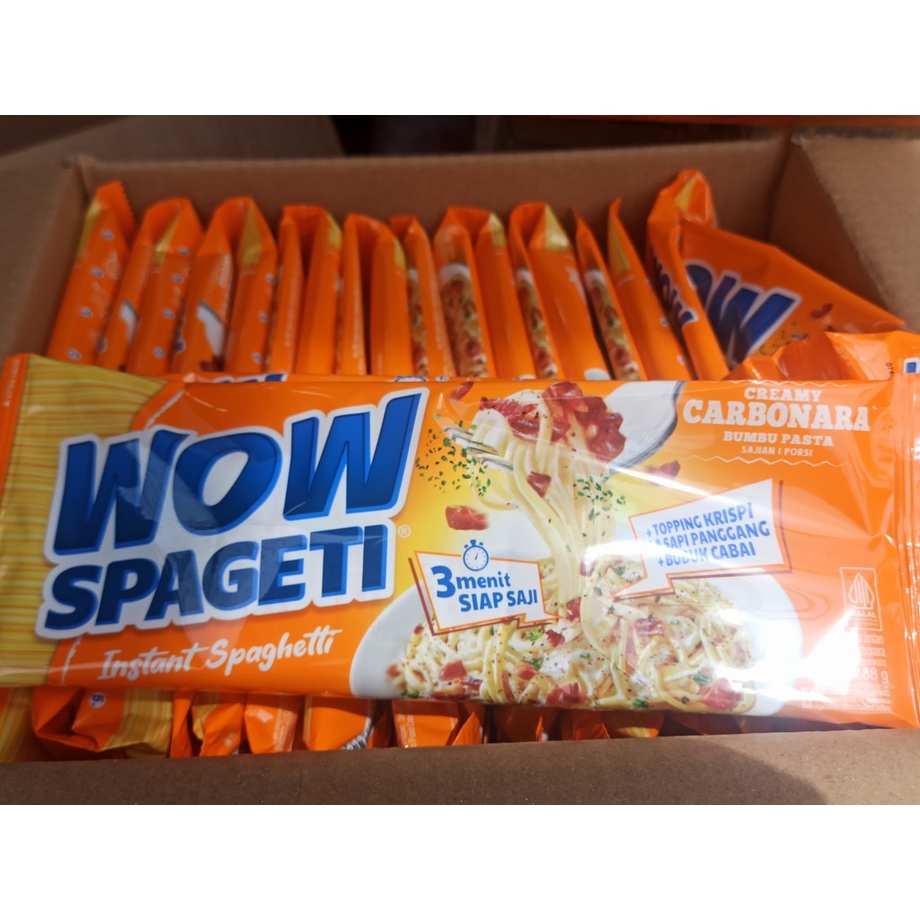 Jual Wow Spaghetti Rasa Creamy Carbonara 88 gr | Shopee Indonesia