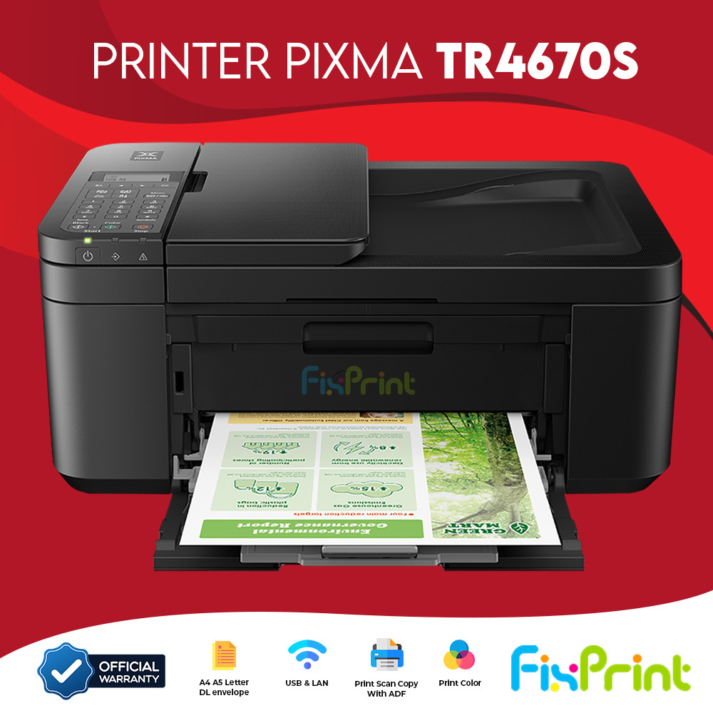 Jual Printer Pixma Canon TR4670S Multifunction Print Scan Copy TR 4670S ...