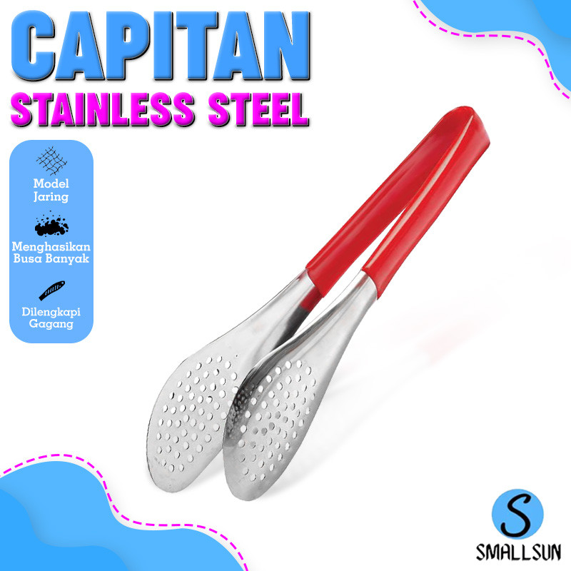 Jual (SS) Penjepit Makanan Baja Stainless Steel Alat Dapur Capitan ...