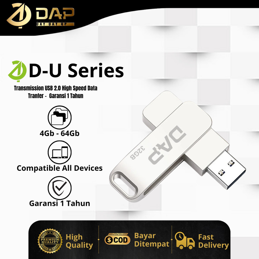 Jual DAP Flashdisk 4GB/8GB/16GB/32GB/64GB Transmission USB 2.0 High ...