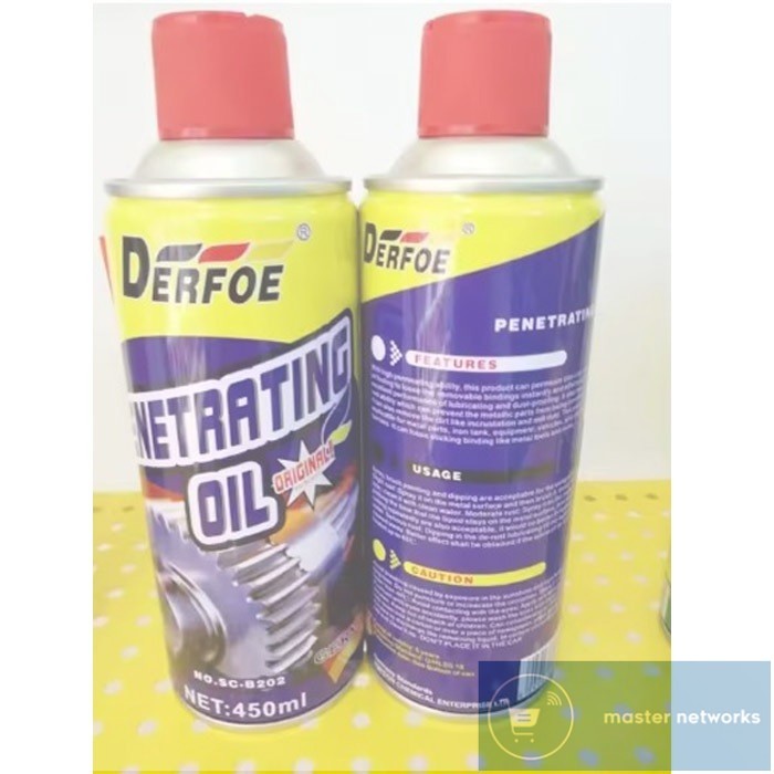 Jual Derfoe Penetrating Oil 450 ml Spray Pelumas Pembersih Karat Baut ...
