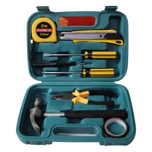 Jual Set Alat Perkakas Tukang 9in1 Tool Kit Set Box Repairing Servis ...