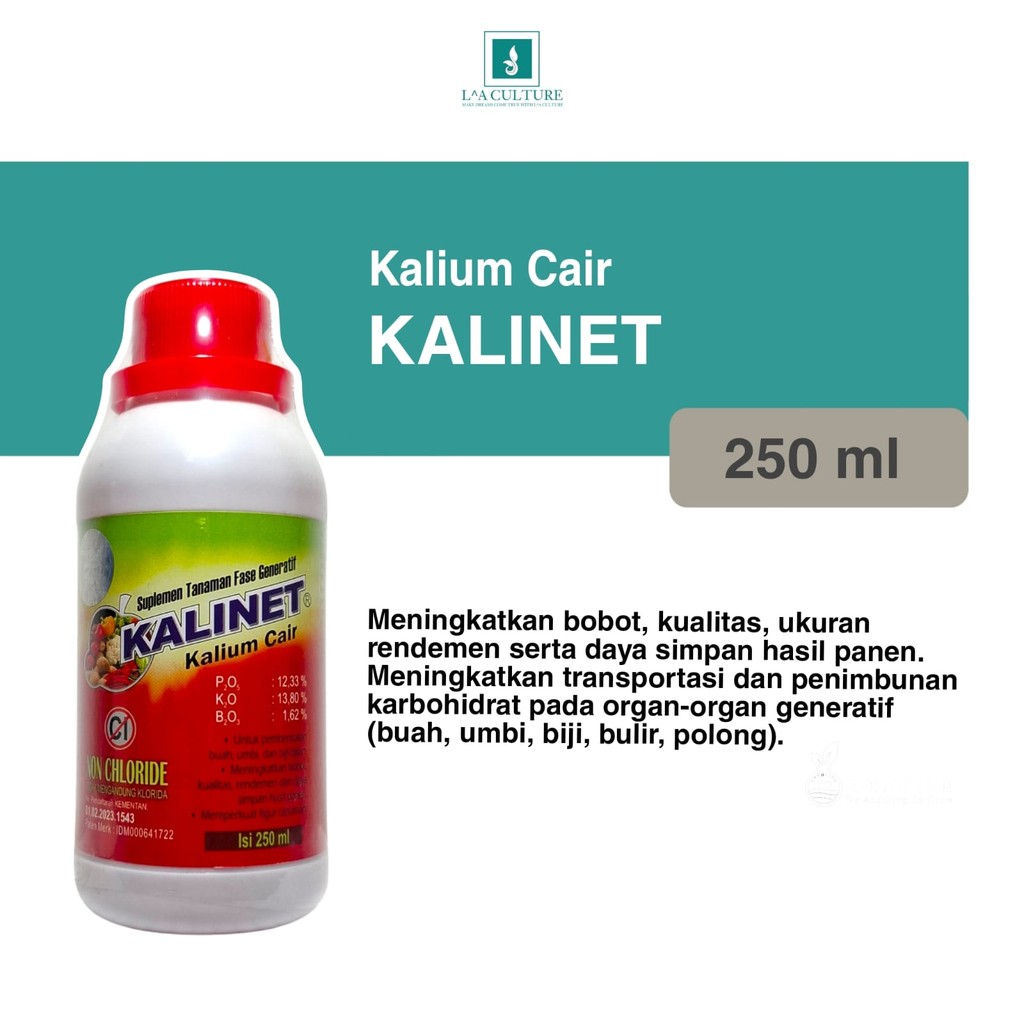 Jual Pupuk Kalium Cair Kalinet 250 ml Suplemen Tanaman Fase Generatif ...
