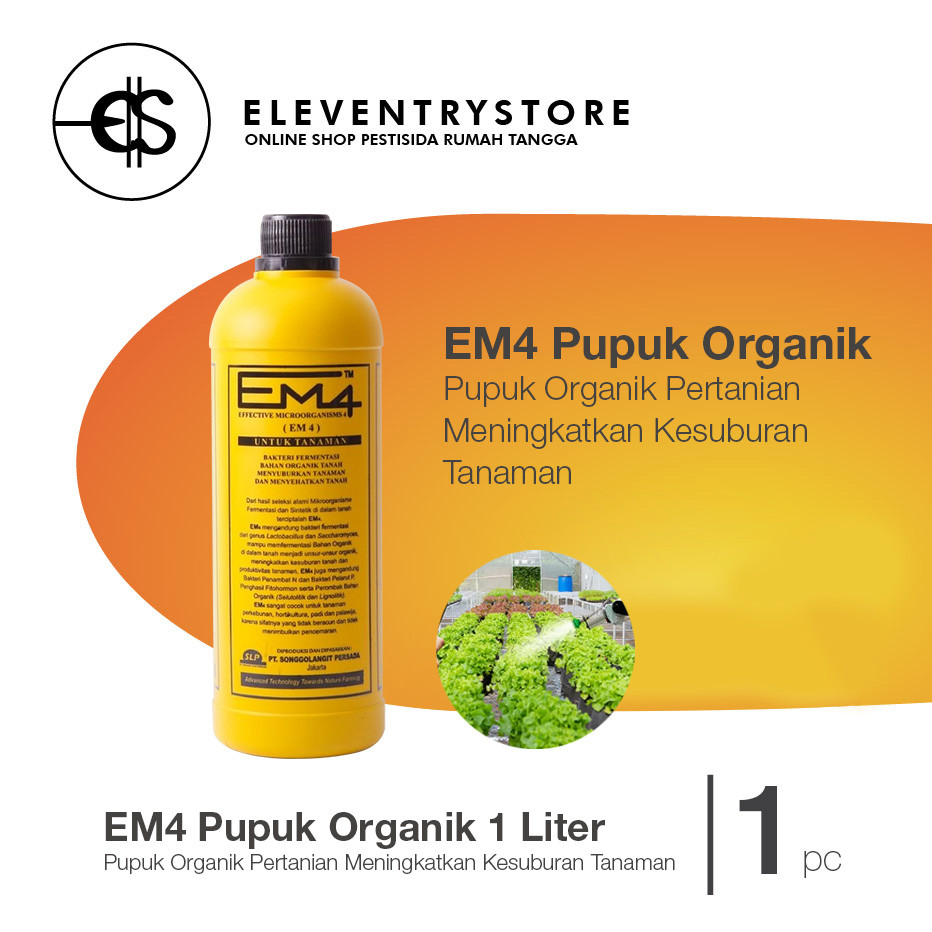 Jual EM 4 1 Liter - Pupuk Organik Pertanian Meningkatkan Kesuburan ...
