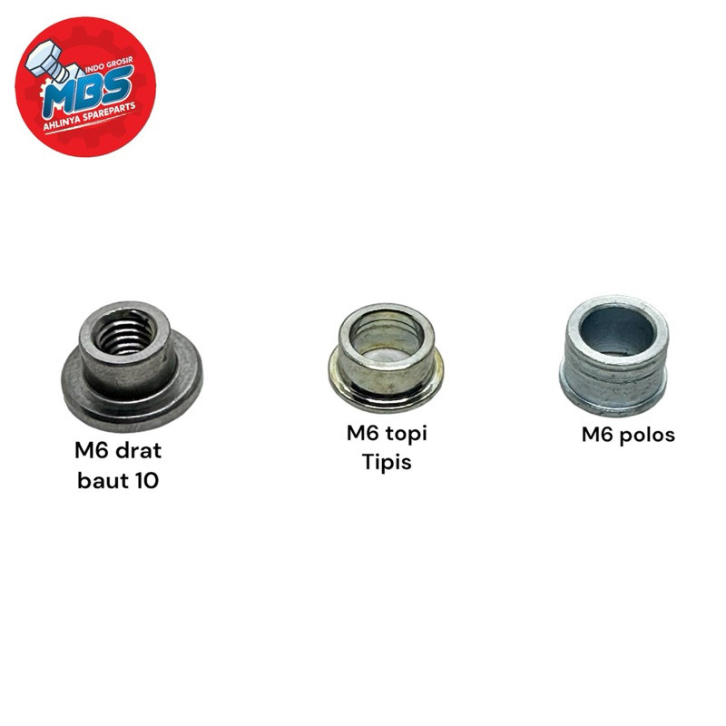 Jual COD RING BOSH M6 BAUT 10 WASH NUTS MUR 10 RING TOPI UNIVERSAL ...