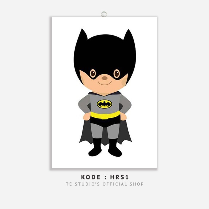 Jual Hiasan Dinding Kartun Superhero Batman Hulk Spiderman Poster Kamar ...