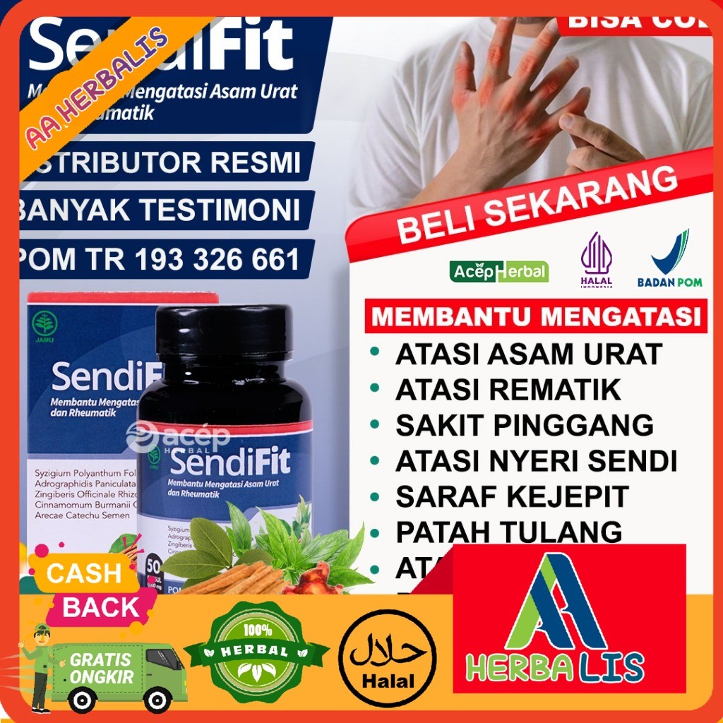 Jual Sendifit Original Obat Nyeri Sendi Lutut Dan Tulang Asam Urat ...