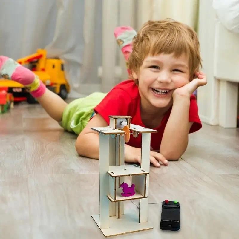 Jual Kids DIY Kit Elevator Science Experiment Inventions STEM Toys ...