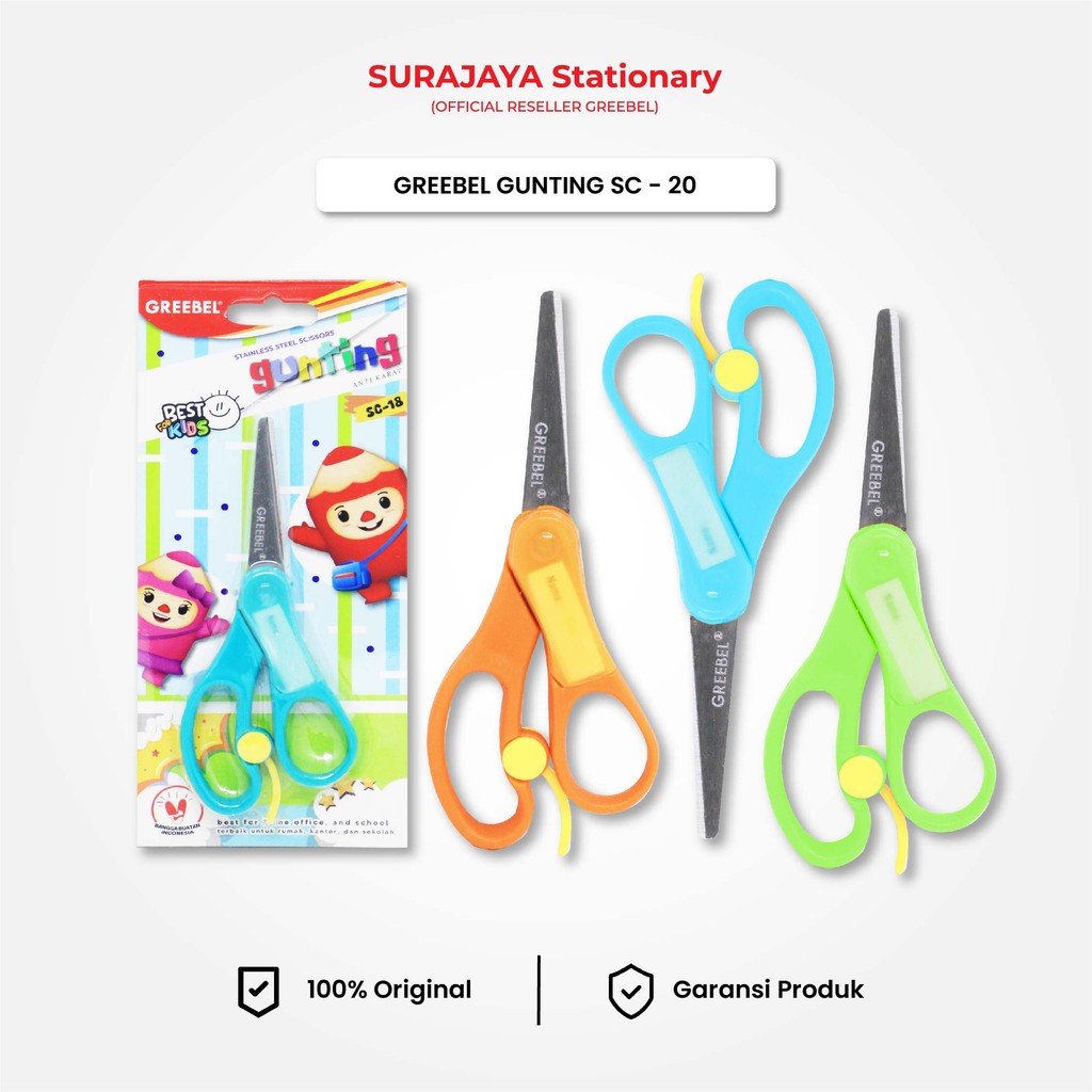 Jual Gunting Greebel Mini Gunting Anak (GUNTING SC-20) / Gunting Kertas ...